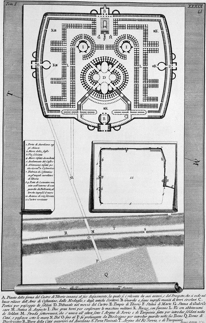Plan of the Castrum of Tiberius | KD's Stolen History Blog